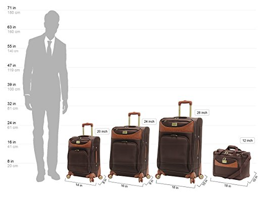 Caribbean Joe Luggage Castaway 4-Piece Spinner Suitcase Set Review 2020 ...